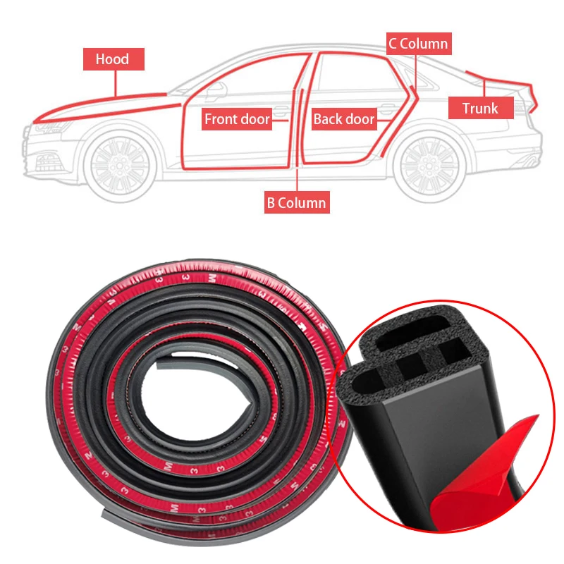 Car-Rubber-Seal-Strip-Auto-Protector-Sealing-Strips-Car-Door-Rubber ...