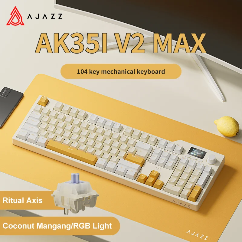 Ajazz-AK35I-V2-MAX-RGB-Tri-Mode-Gaming-Mechanical-Keyboard-104-Key ...