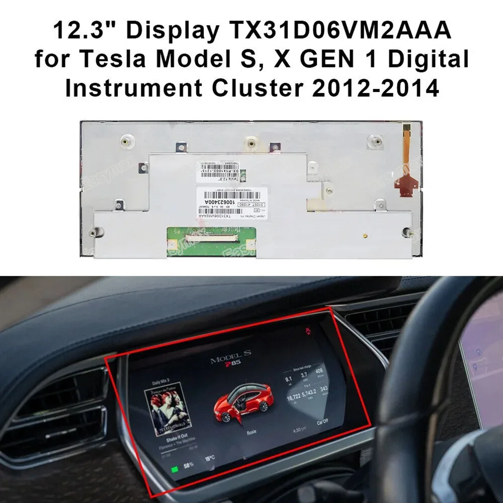 12-3inch-LCD-Display-TX31D06VM2AAA-for-2012-2014-Tesla-Model-S-X-GEN-1 ...