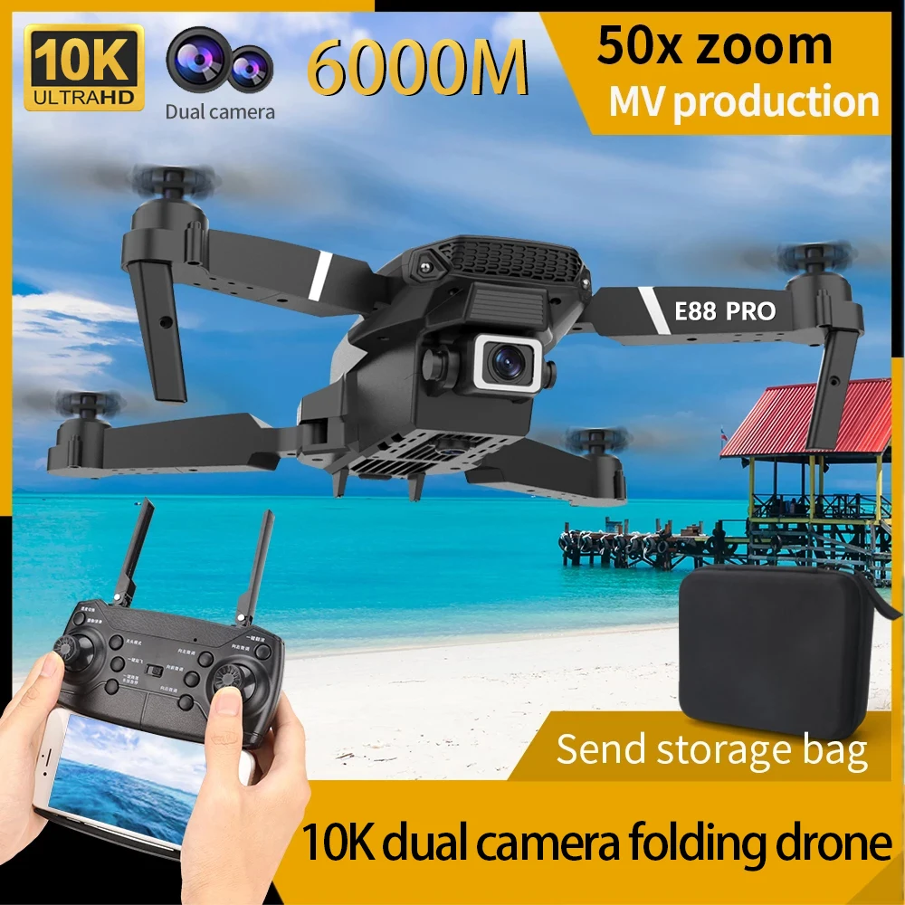 Dron-profesional-E88-PRO-4K-gran-angular-c-mara-HD-altura-fija-Control ...