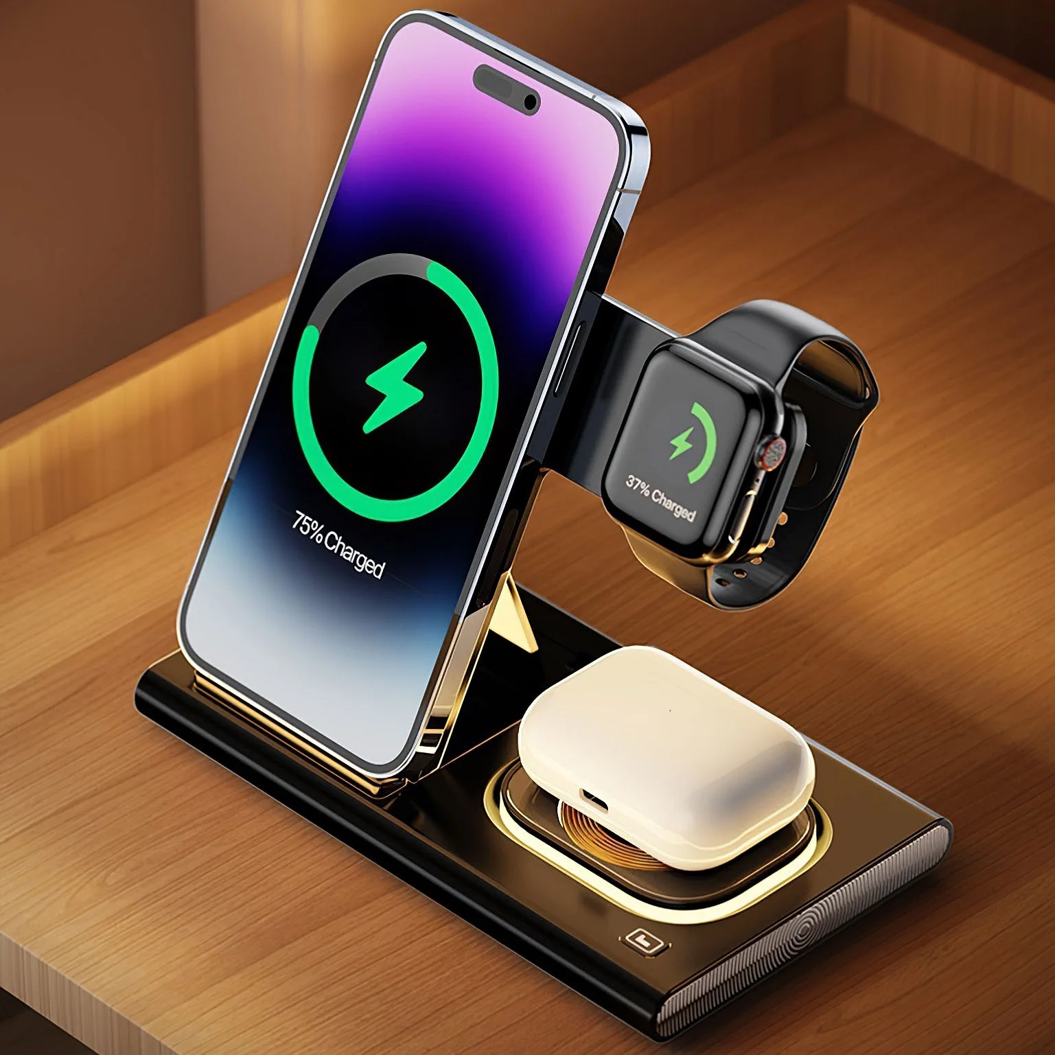 4-in-1-Folding-Fast-Charging-Wireless-Charger-Station-with-Night-Light ...