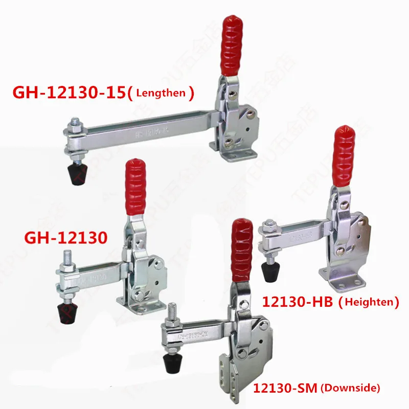 GH-12130 Toggle Clamp Vertical Quick-Release Hand Tool 227Kg/500Lbs ...
