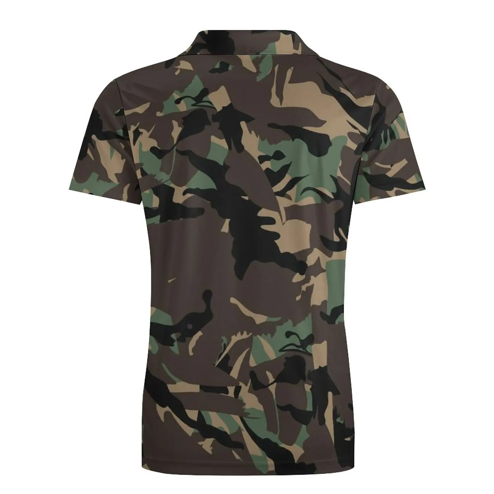 Camouflage Polo Shirt BadRhino Golf Big & Tall Black Camo Print Polo