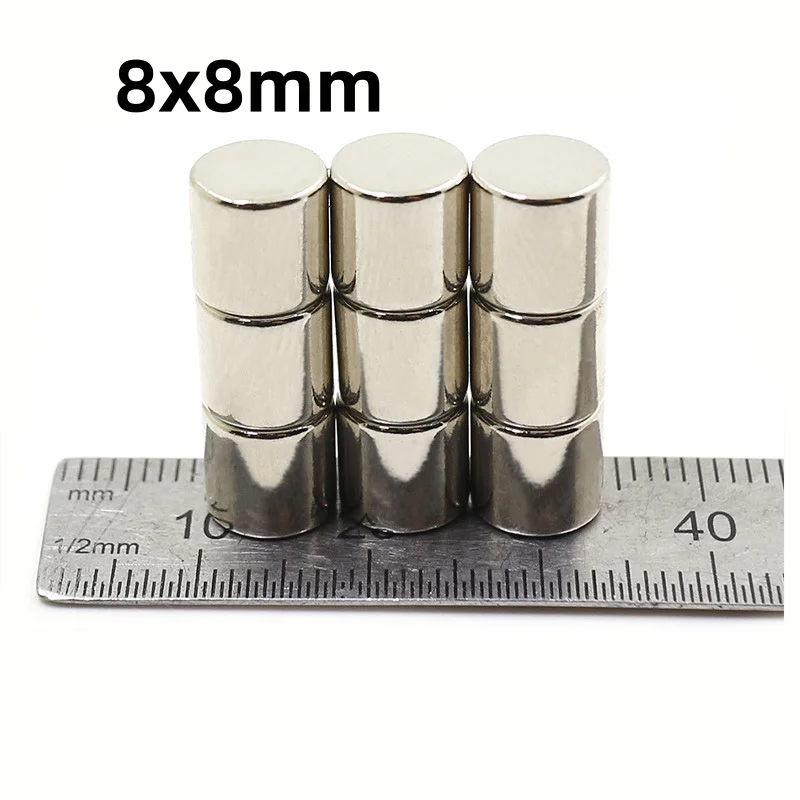 8x8mm Strong Cylinder Magnet 8x8mm Round Magnet 8x8mm Mini Small Magnet ...