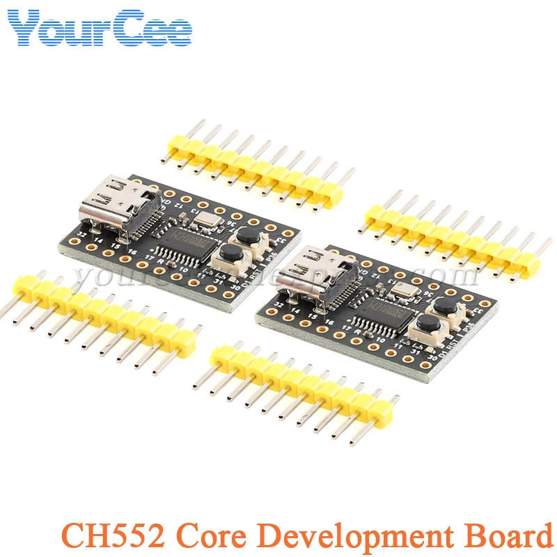 5pcs 1pc Ch552 Core Development Board 51 Minimum System Learning Board Module Type C Wch Mcs51