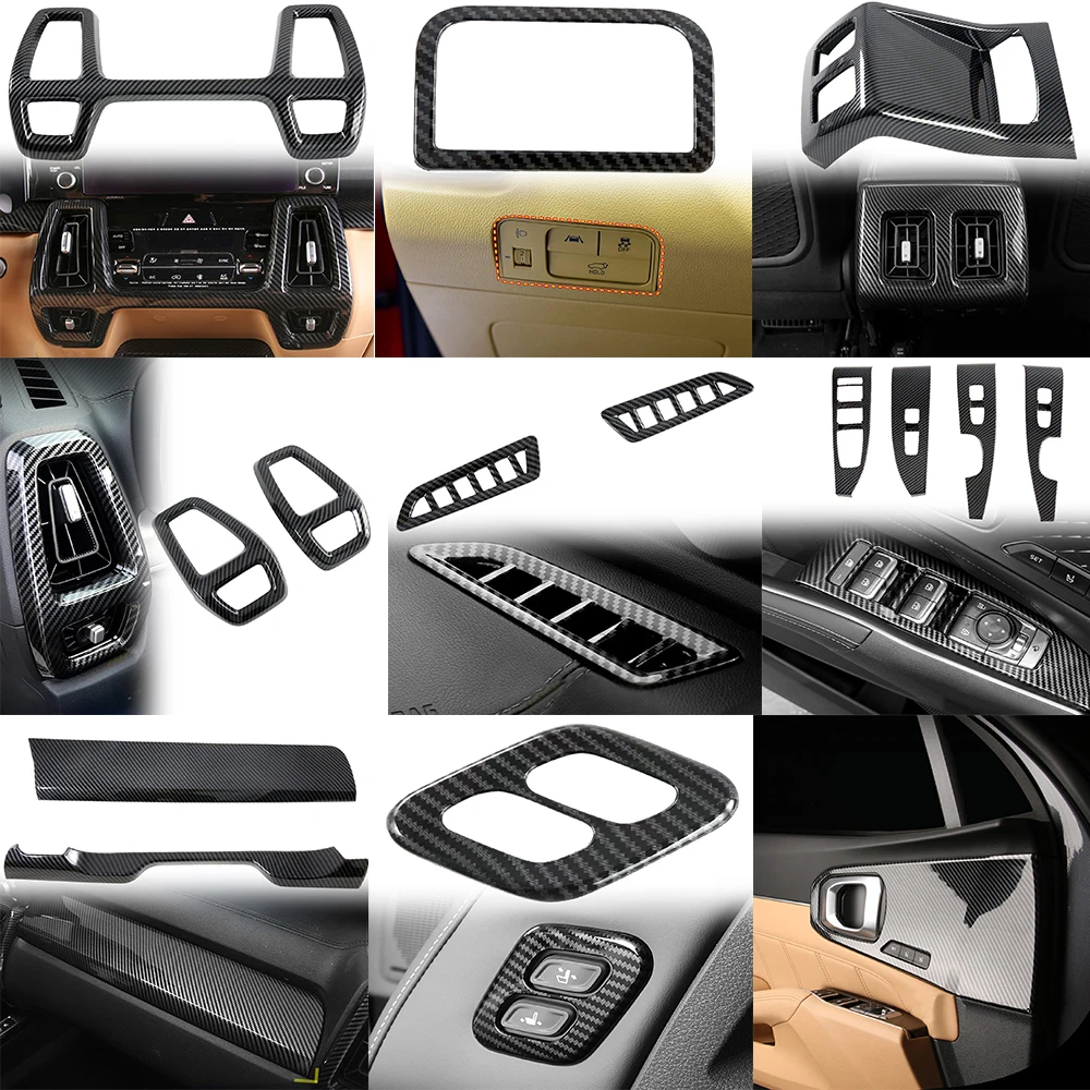CGZ ABS Carbon Fiber Grain Decoration Cover for Kia Sorento MQ4 2021 ...