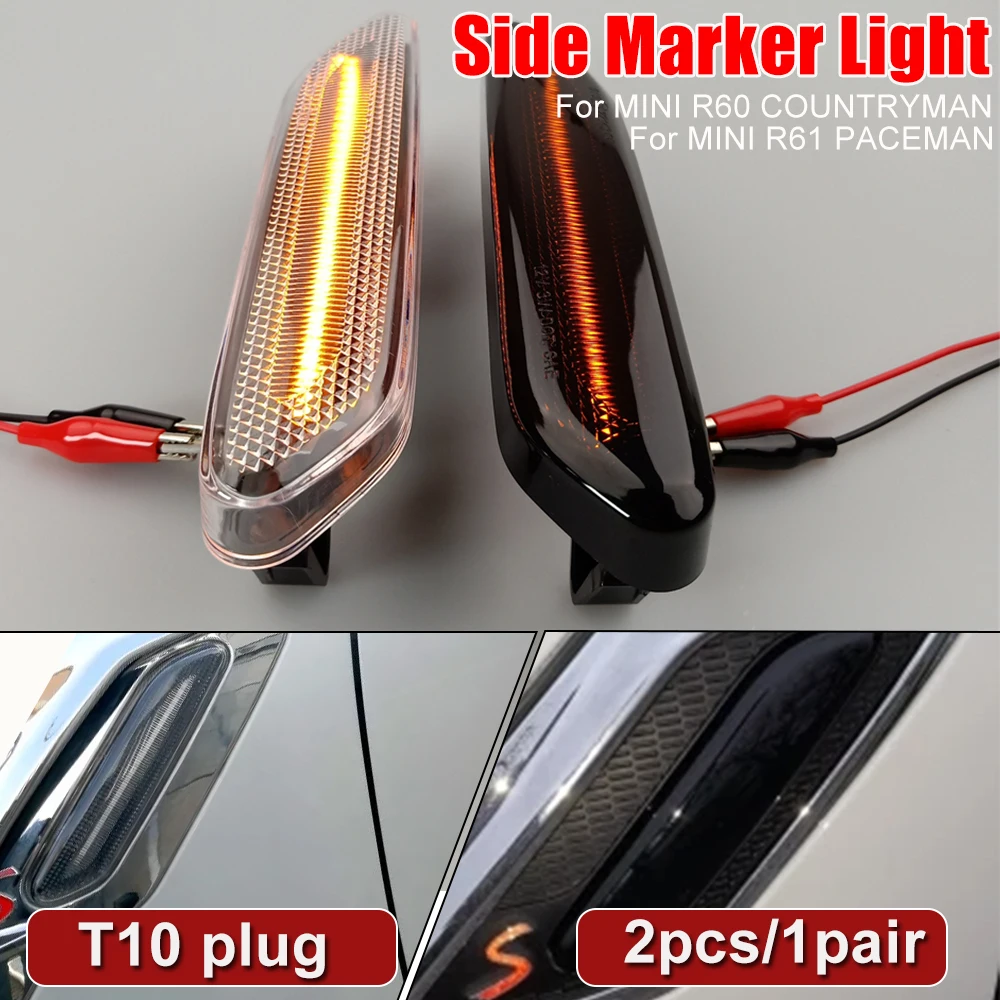2pcs For Mini Cooper R60 Countryman R61 Paceman Side Marker Flowing ...