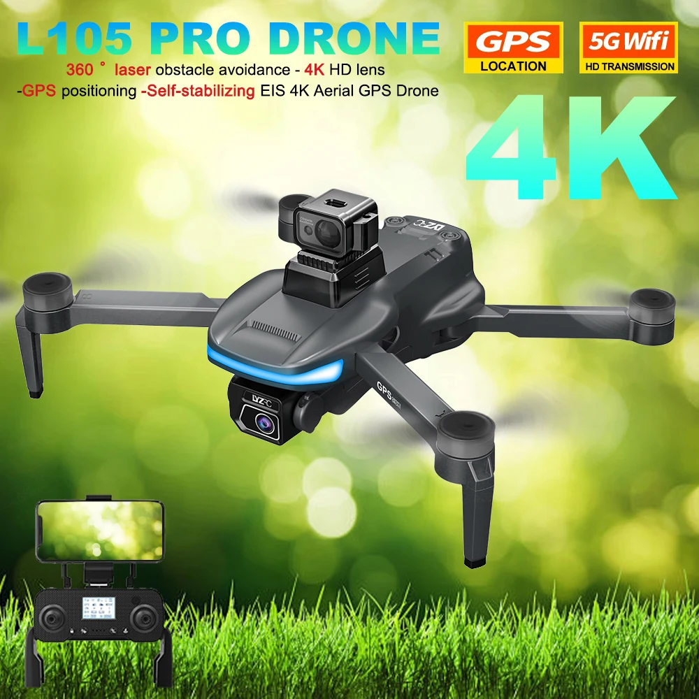 L105-Pro-Drone-GPS-Return-4K-HD-Dual-Camera-Optical-Flow-Hover-Obstacle ...