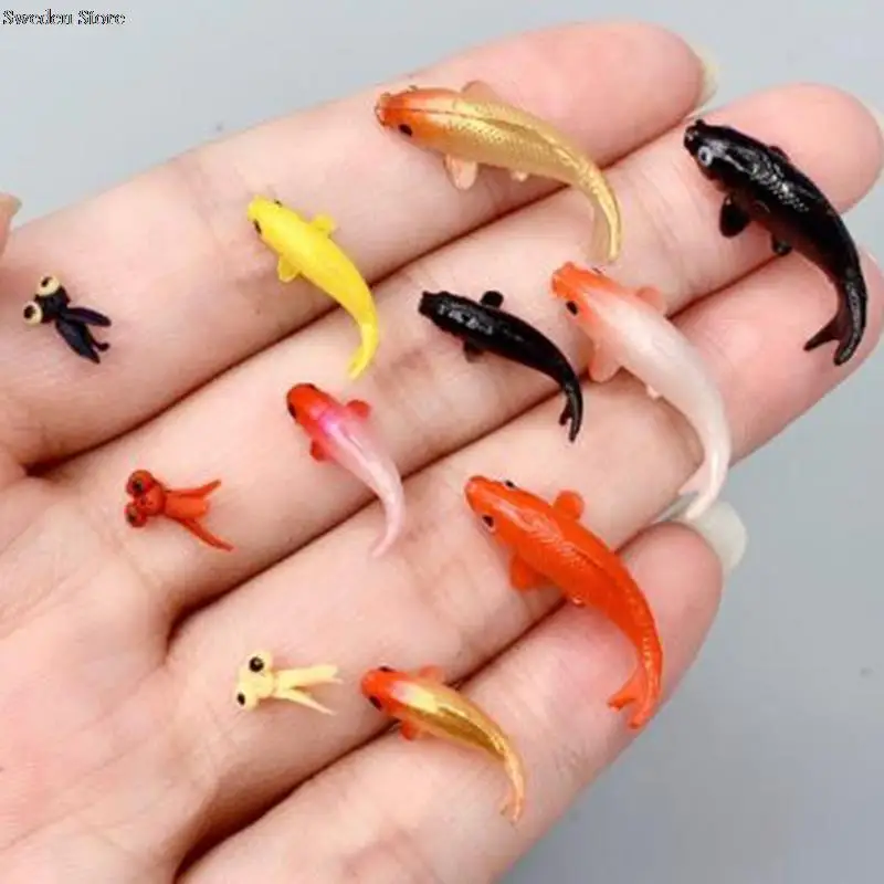 5pcs Quality Doll House Toy Fishing Rod Mini Fishing Net Goldfish Tank ...