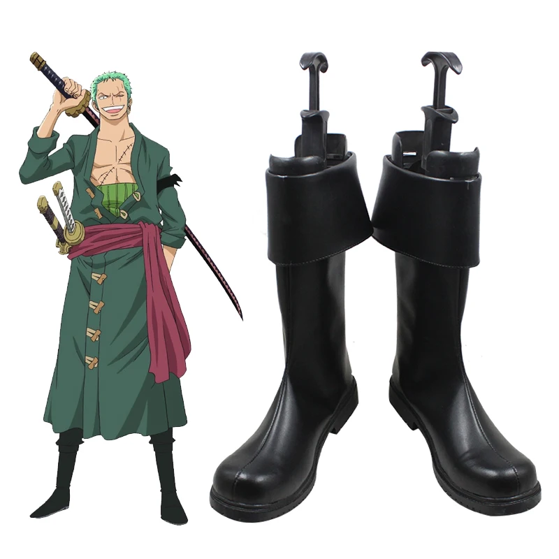 IN-STOCK-Pirate-Hunter-Zoro-Roronoa-Zoro-Cosplay-Shoes-Anime-Black-Fold ...