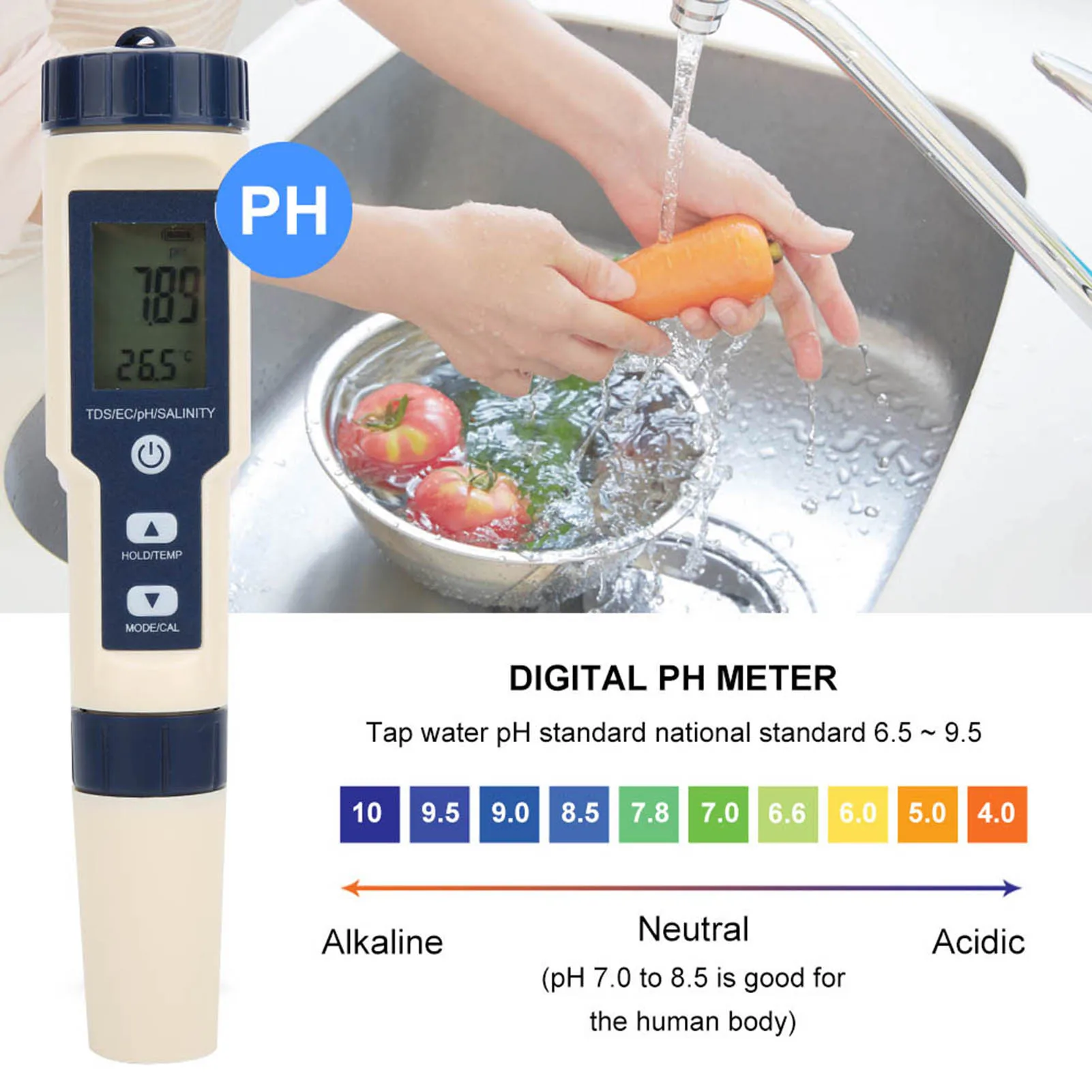 PH-Test-Meter-5-in-1-PH-Salinity-Temp-TDS-EC-Meter-Digital-Water-Tester ...