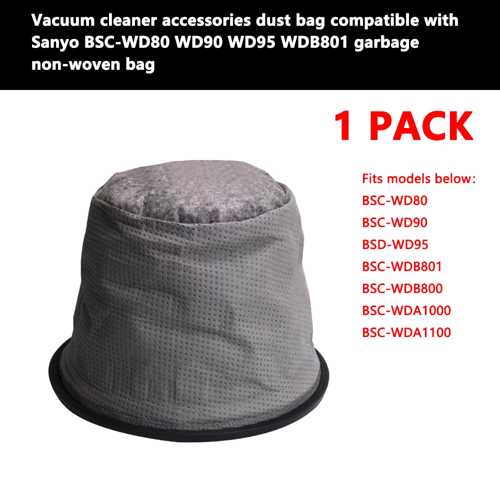 1 PACK vacuum cleaner accessories dust bag compatible with Sanyo BSC ...