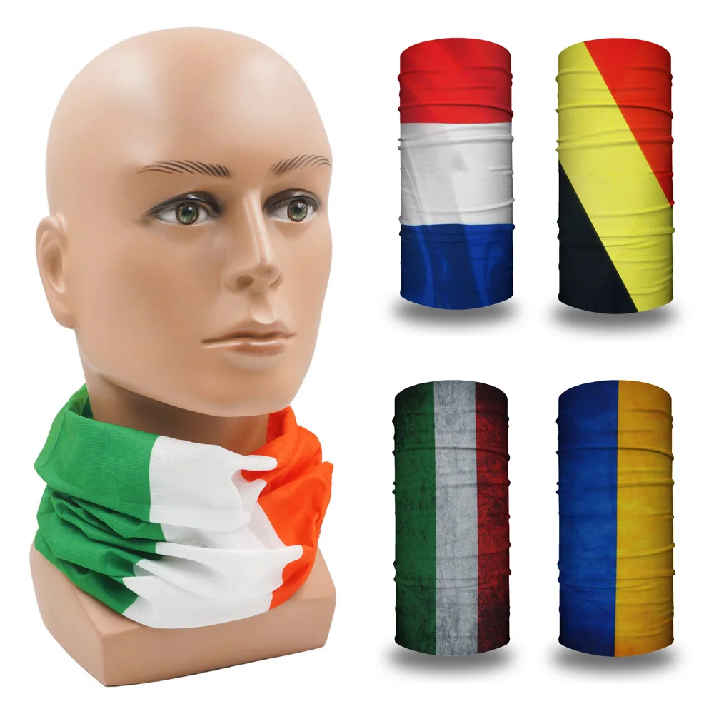Italy/Netherlands/Ukraine/Belgium National Flag Bandana Face Gaiter UV ...
