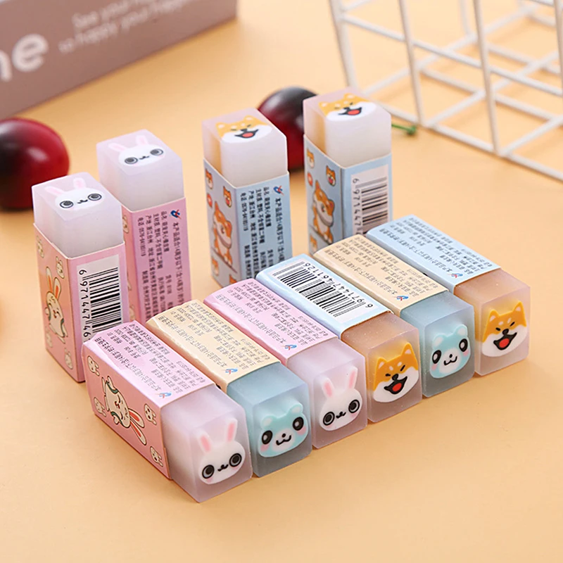Gommes pour enfants, fournitures scolaires, gomme Nagkawaii