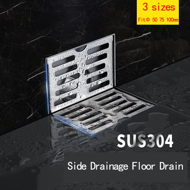 L-shaped-Side-Drainage-Floor-Drain-For-Balcony-Wall-Corner-Vertical ...