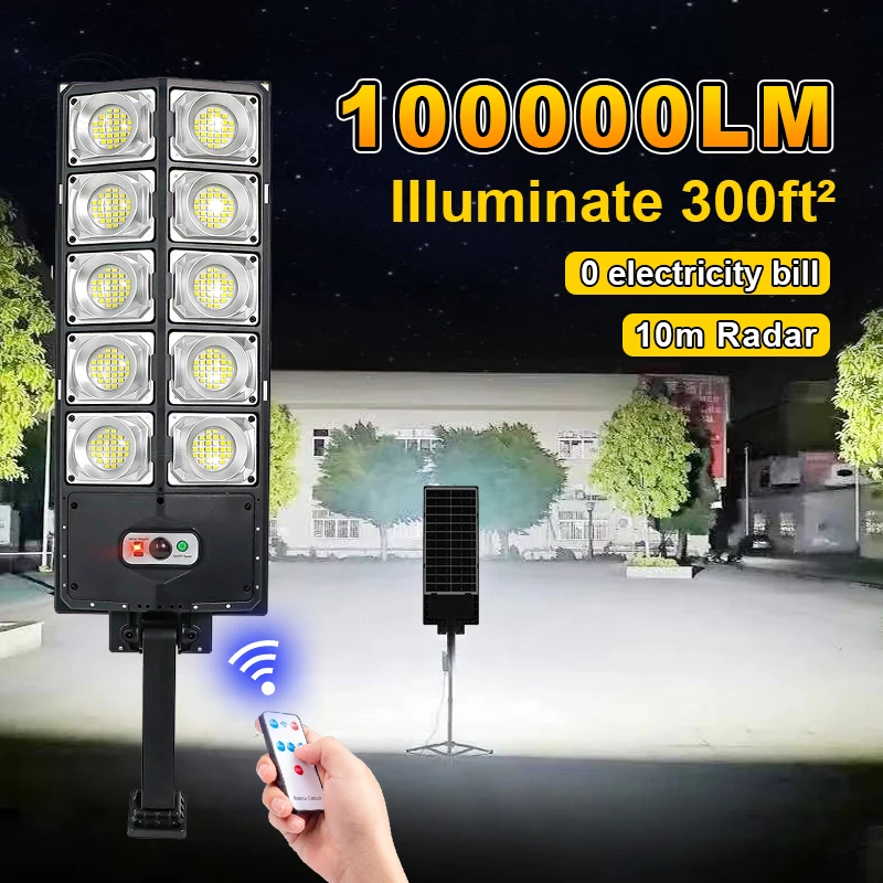 100000LM-High-Power-LED-Solar-Light-Can-Illuminate-300ft-External-Solar ...