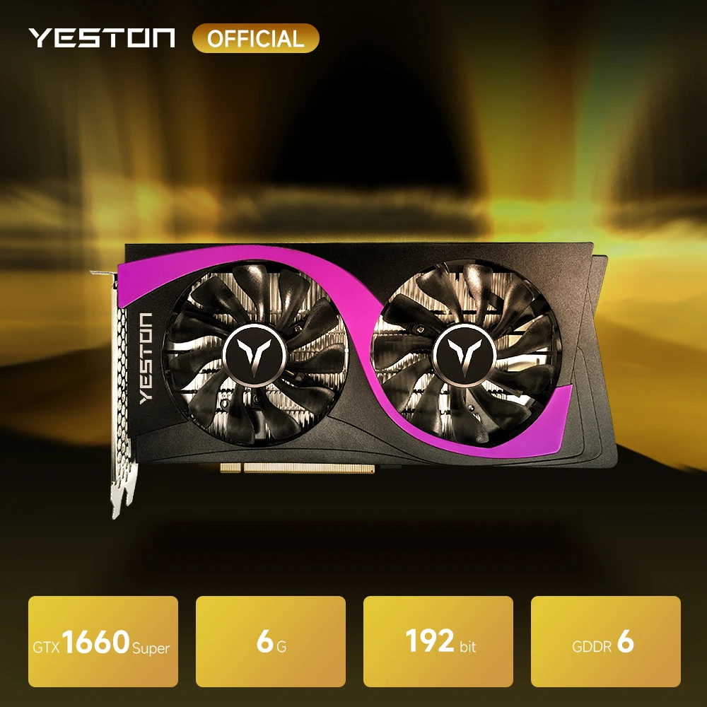 YESTON-NVIDIA-GeForce-GTX1660-Super-placa-gr-fica-Desktop-GPU ...