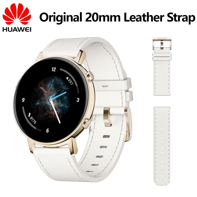 Huawei Original 20mm Leather Strap for Huawei Watch GT2 GT3 42mm/Huawei ...