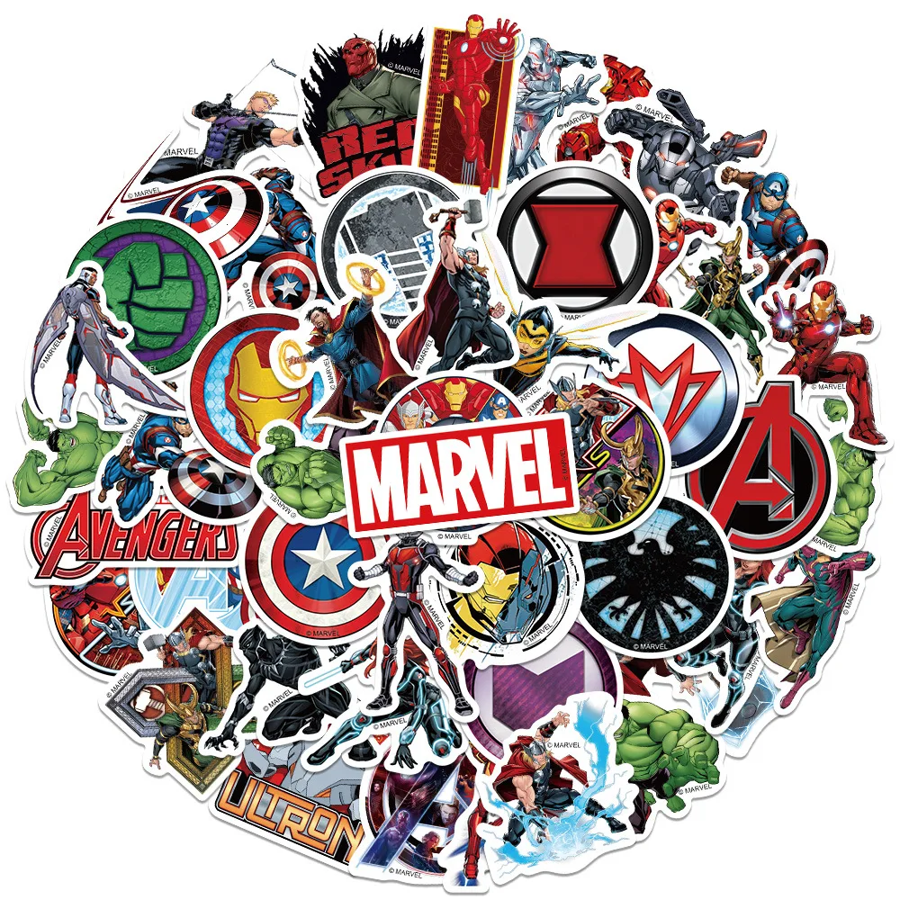50PCS-Disney-Movie-Marvel-Stickers-Anime-Decal-Skateboard-Laptop ...