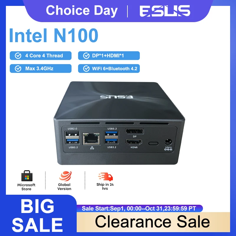 ESUS-Mini-Gaming-PC-Intel-11th-Gen-Mini-Pocket-PC-Windows-11-10-Linux ...
