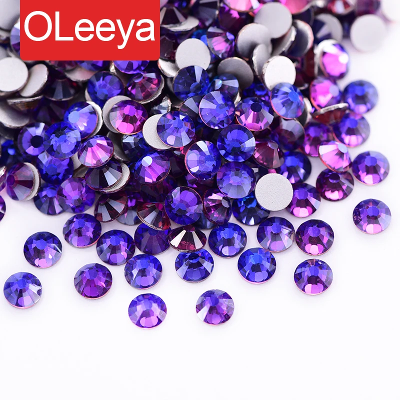 Hotfix Glass Rhinestone Purple | Purple Velvet Rhinestones - New ...