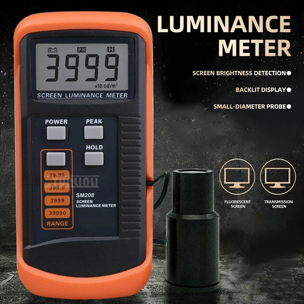 SM208 Screen Brightness Meter | Digital Lux Meter for Smartphone, TV ...