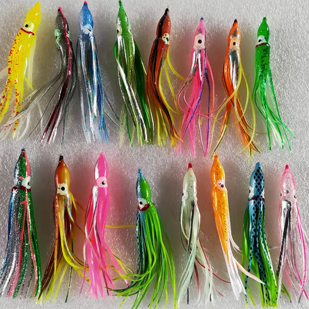 100pcs fishing lure .soft lure. fishing skirt, laser luer .12cm ...