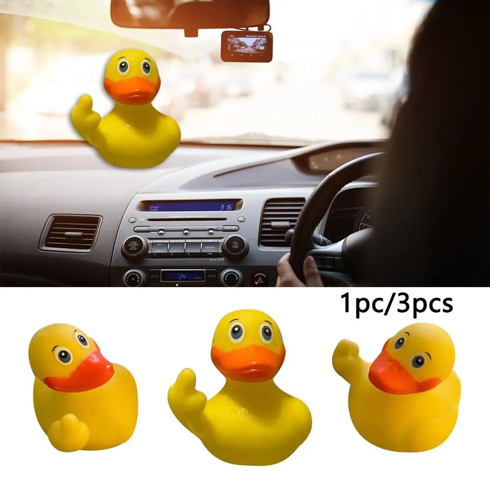 Cute-Rubber-Duck-Toy-Creative-Car-Dashboard-Decorations-Yellow-Duck-Car ...