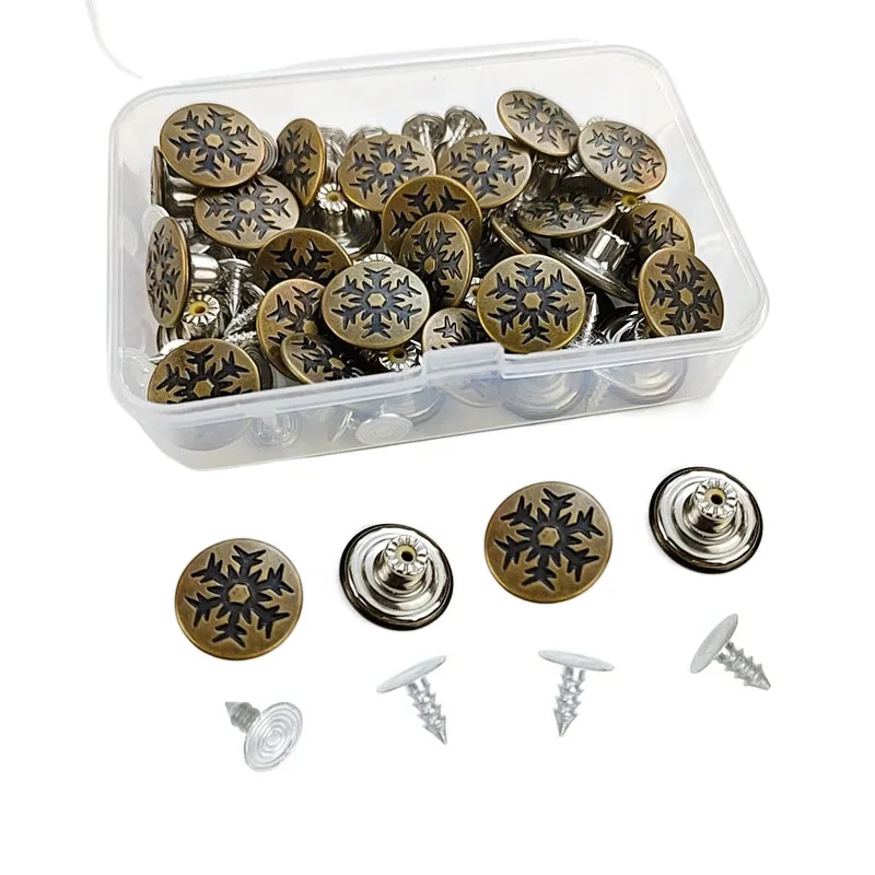 boxed-40-sets-of-copper-jeans-button-17mm-I-button-female-button ...