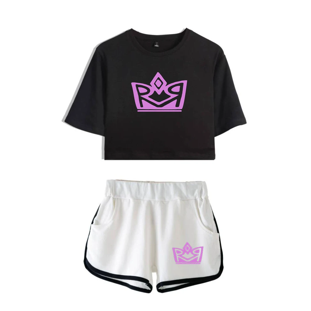 Ranboo-R800-Merch-Double-R-Dream-Team-SMP-Navel-Tee-Two-Piece-Set-Short ...