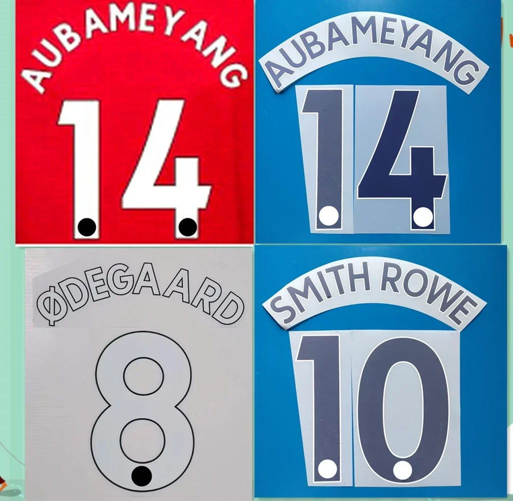 2021-2022-Super-A-patch-number-AUBAMEYANG-SMITH-ROWE-LACAZETTE-saka ...