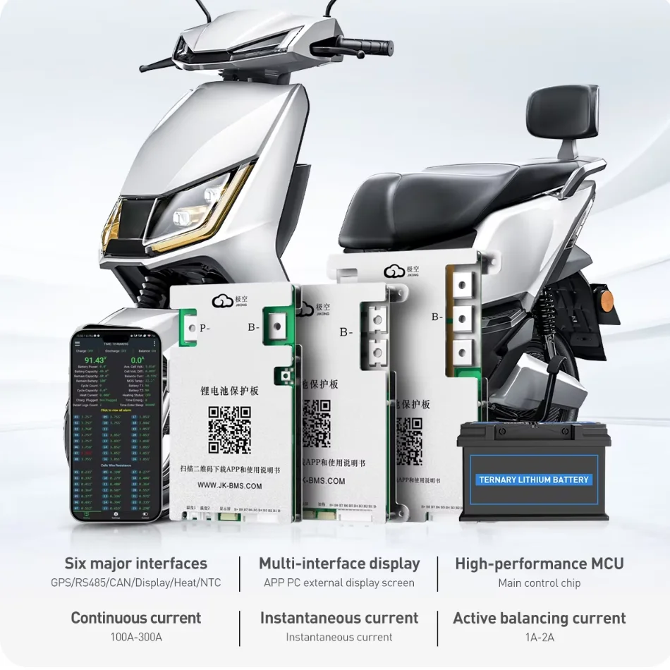 JIKONG JK BMS Active Balance BMS 3S 4S 5S 6S 7S 8S Smart BMS 100A 150A ...