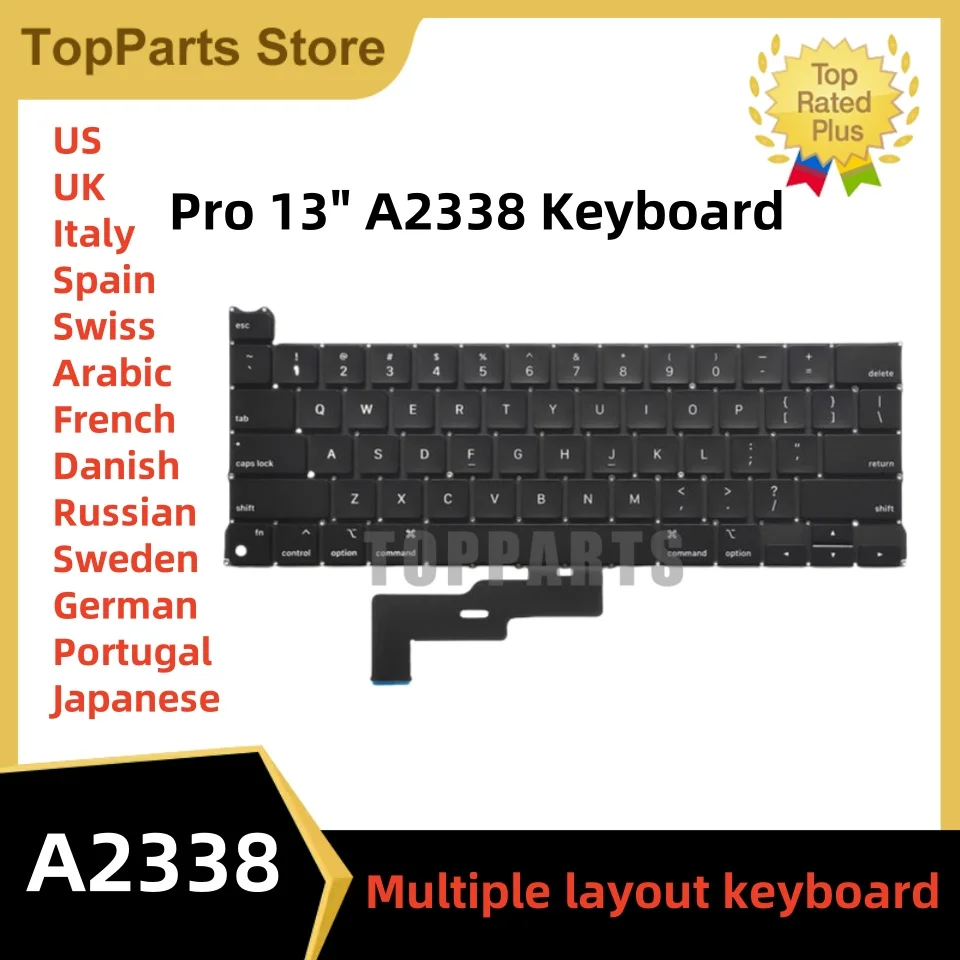 New Laptop A2338 Keyboard Replacement For Macbook Pro Retina 13" M1 ...