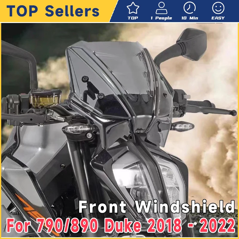 For-KTM-790-890-DuKe-modified-parts-Motorcycle-front-fairing-windshield ...