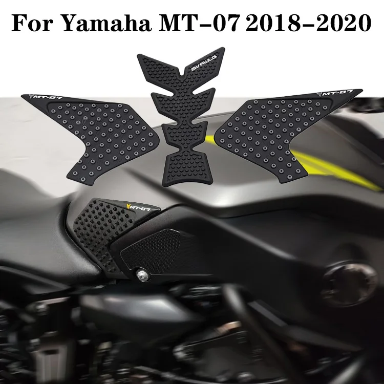 For Yamaha MT 07 MT 07 2018 2020 Protector Anti slip Tank Pad Sticker ...