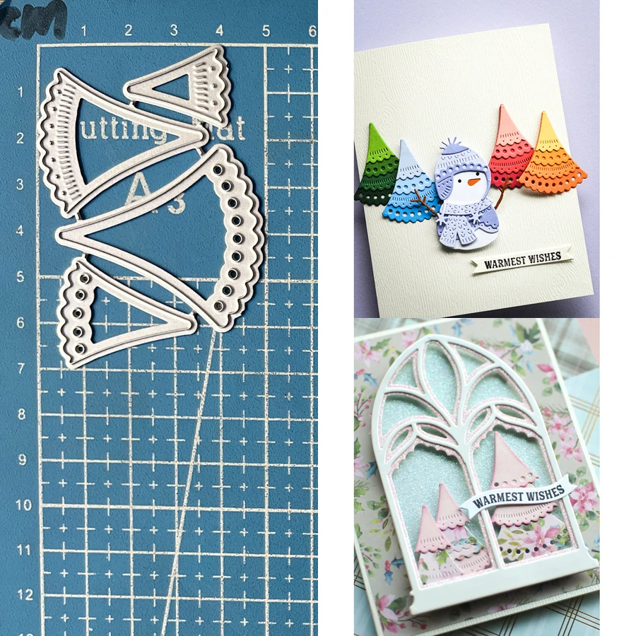 Lucky Goddess Metal Cutting Dies Nordic Tree Toppers Diy Scrapbooking ...