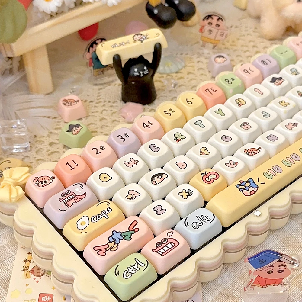 Eoa-Cartoon-Square-Keycaps-Cute-Keycaps-Sublima-o-T-rmica-Teclado-Mec ...