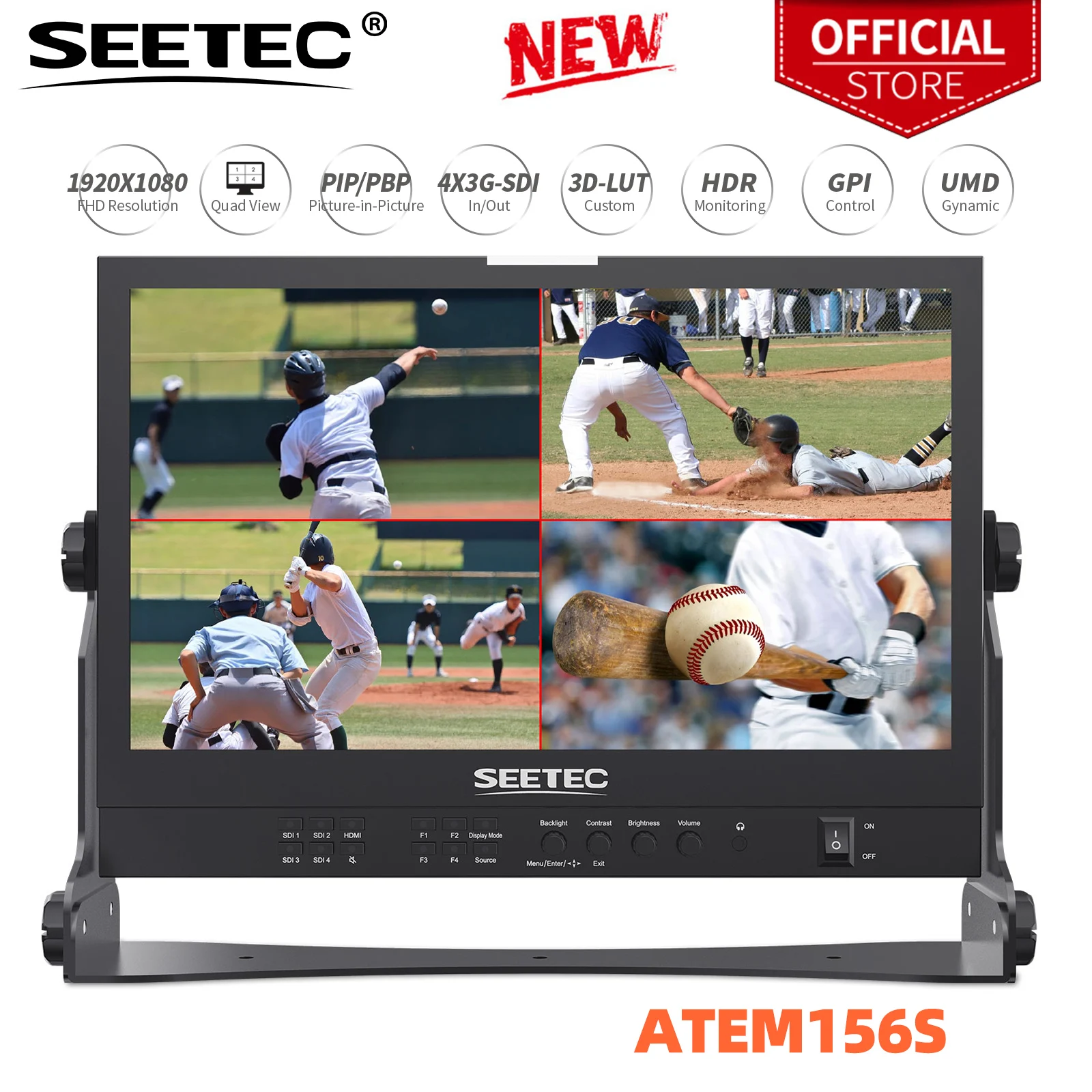 SEETEC-15-6Inch-Live-Streaming-Quad-Split-Display-Broadcast-Director ...