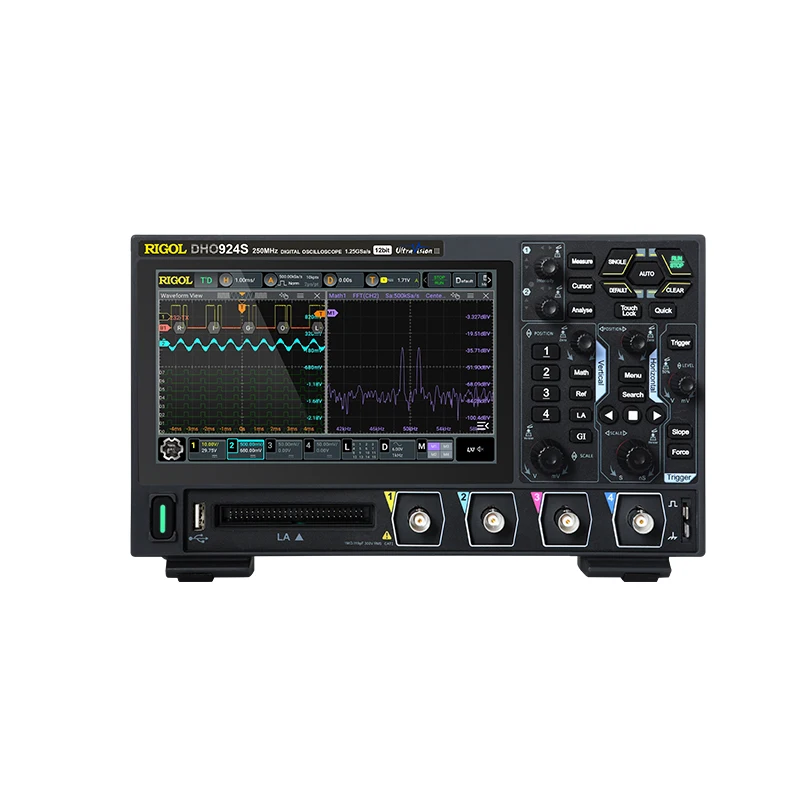 RIGOL Super Light DHO914/924S Oscilloscope With Touchscreen High Precision 4 Chanel 12bit USB ...