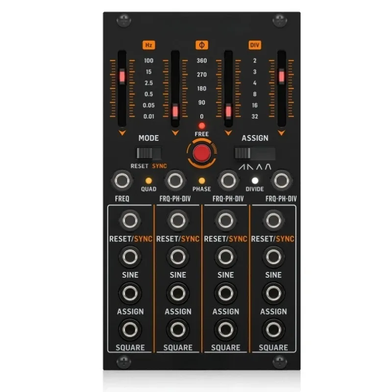 FOUR LFO Quad LFO with Assignable Waveforms and 4 Controls and Switches ...