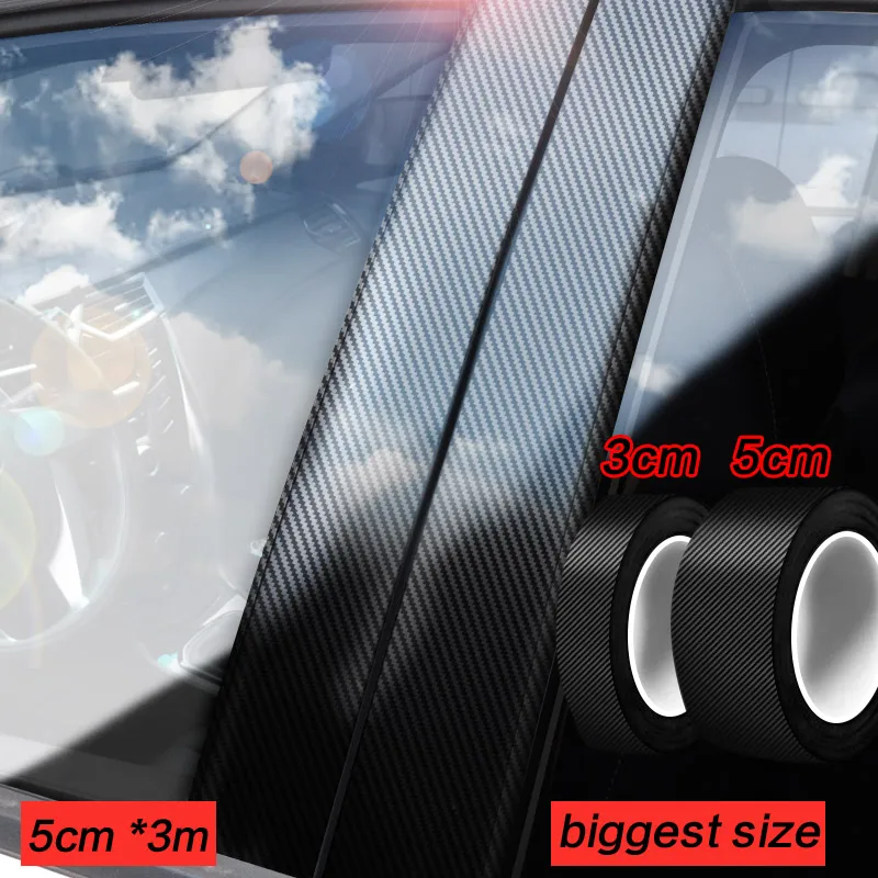 Car Sticker DIY 3D Nano Carbon Fiber Vinyl Self-Adhesive Protection ...