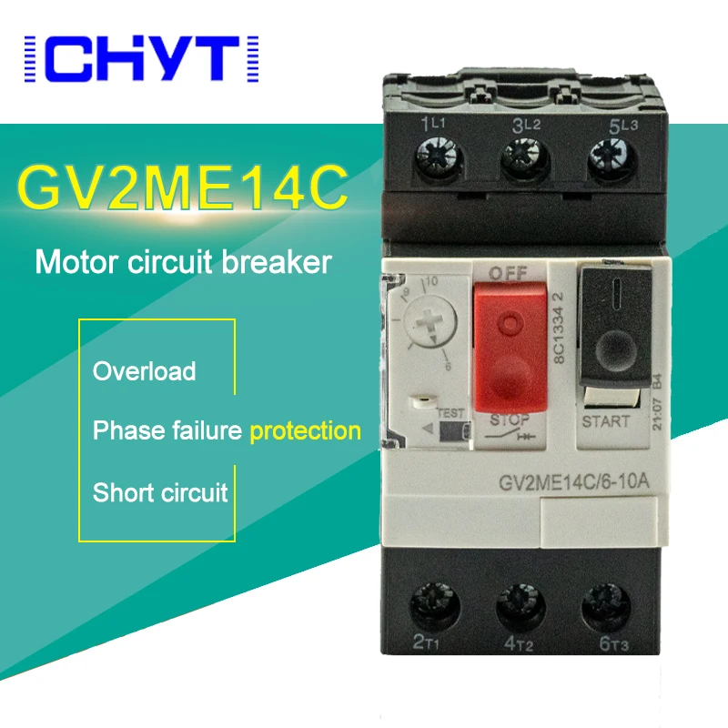 GV2ME Motor Start Protection Switch Thermal Magnetic Type Overload ...
