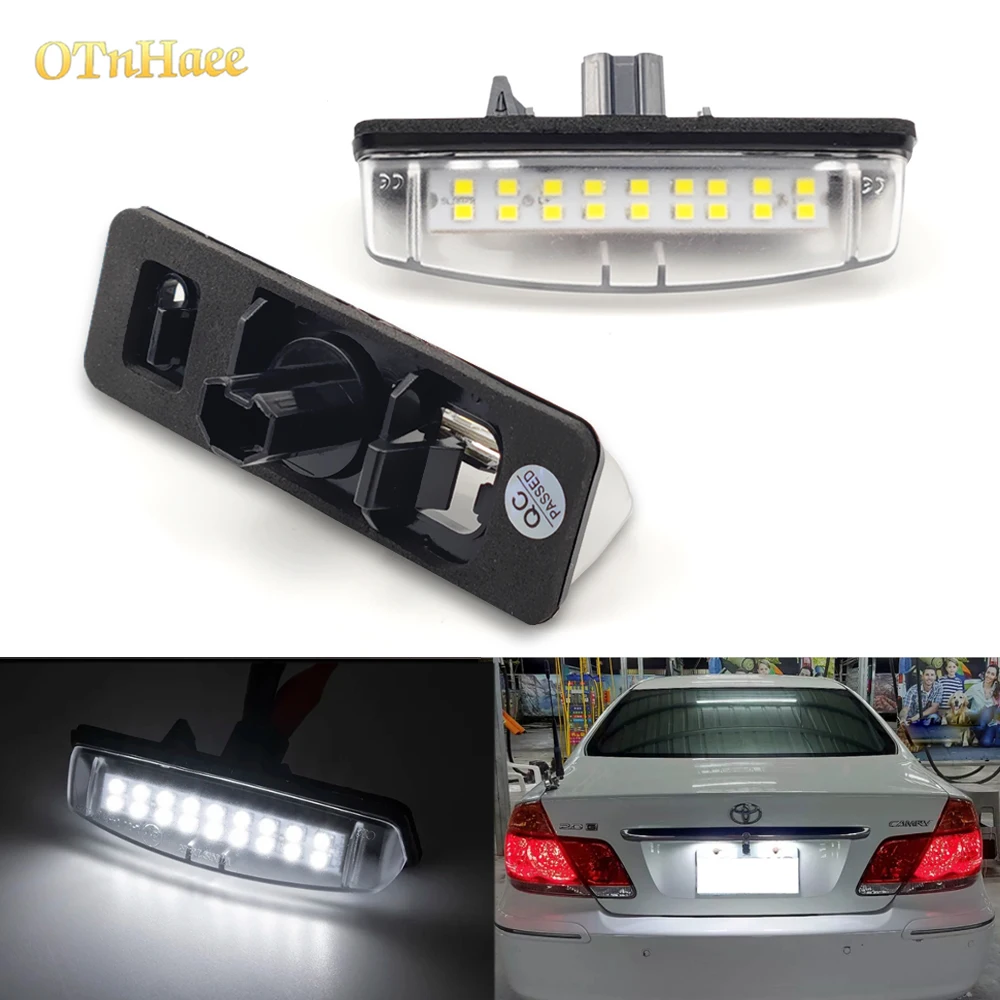 2pcs LED License Number Plate Light For Toyota Camry/Aurion Avensis ...