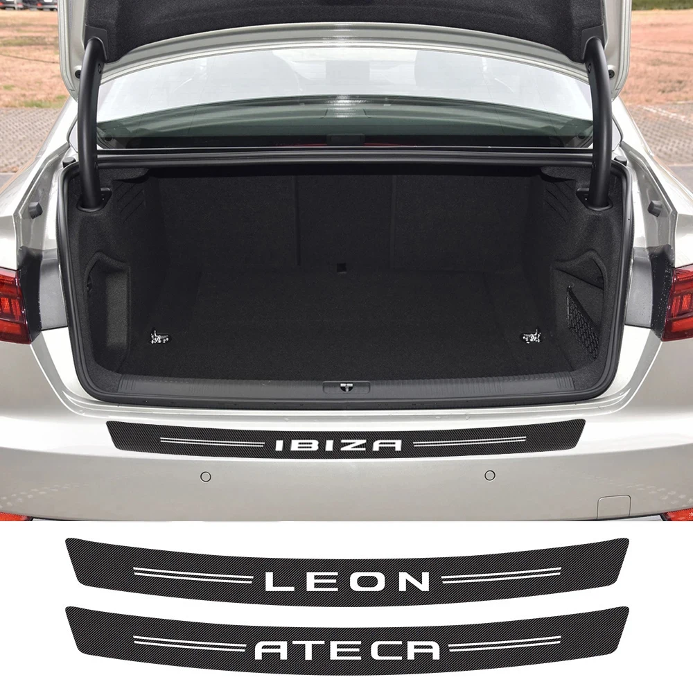 Car-Trunk-Sticker-Rear-Bumper-Protector-Carbon-Fiber-Texture-Cargo-Sill ...