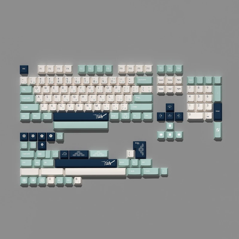 146-Keys-set-PBT-5-Sides-Dye-Subbed-Key-Caps-Cherry-Profile-Keycap-For ...