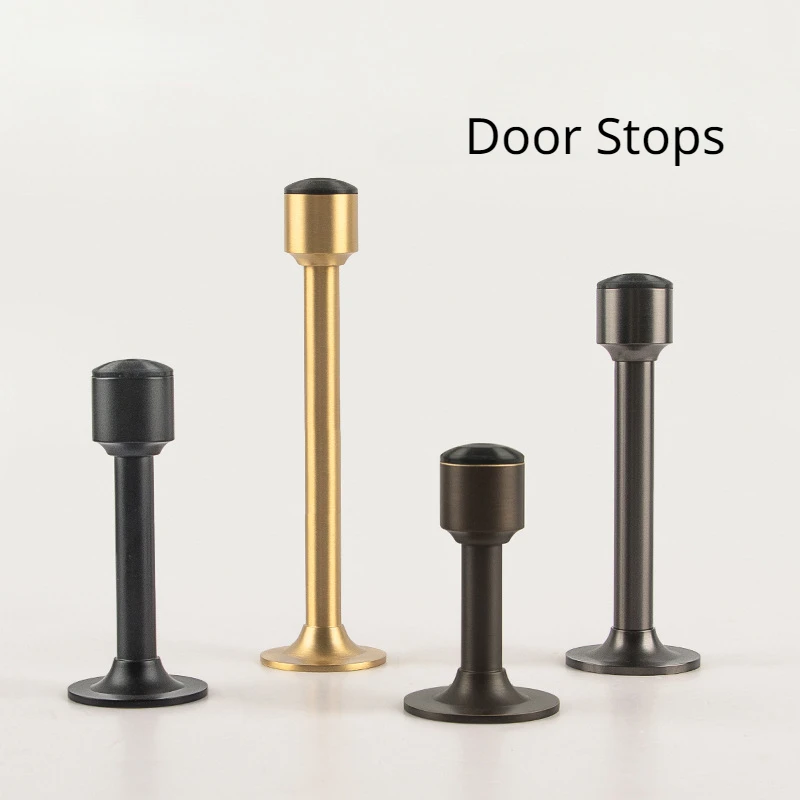 Brass-Door-Stops-Non-Punch-Wind-Proof-Door-Stopper-Wall-Mounted-Floor ...