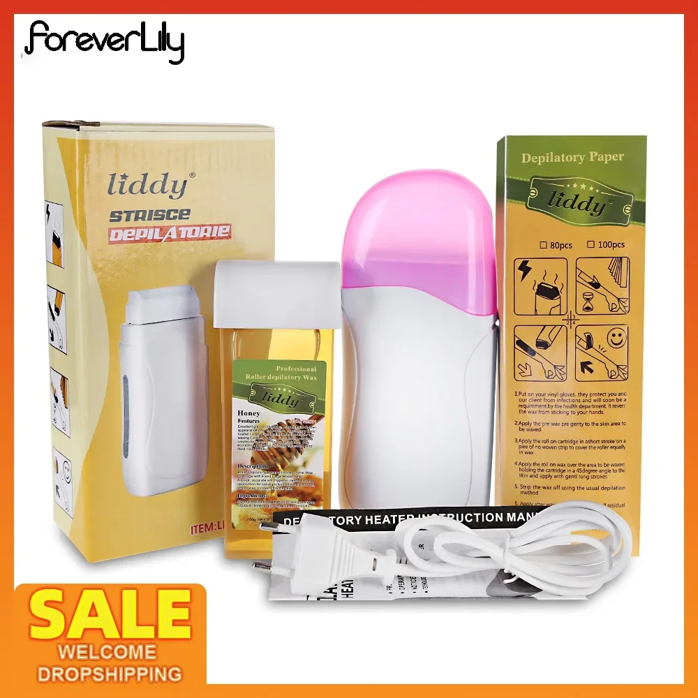 Professional-Roller-Depilatory-Wax-Kit-Hair-Removal-Waxing-Kit-Wax ...