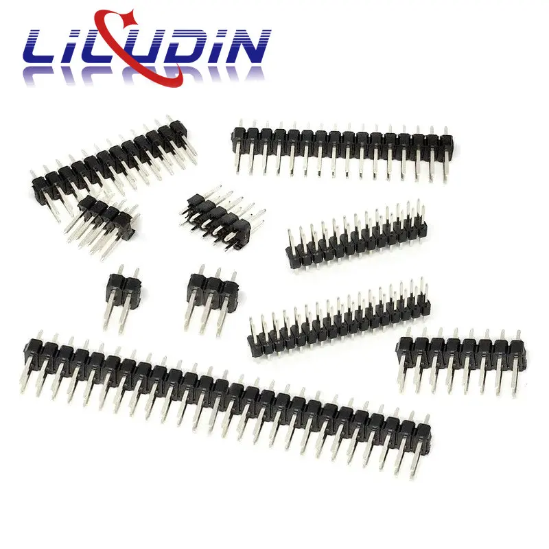 50/20/10Pcs 2.54mm Double Row Male 2*40P PCB Board Pin Header Connector Strip Pinheader 2/3/4/5 ...