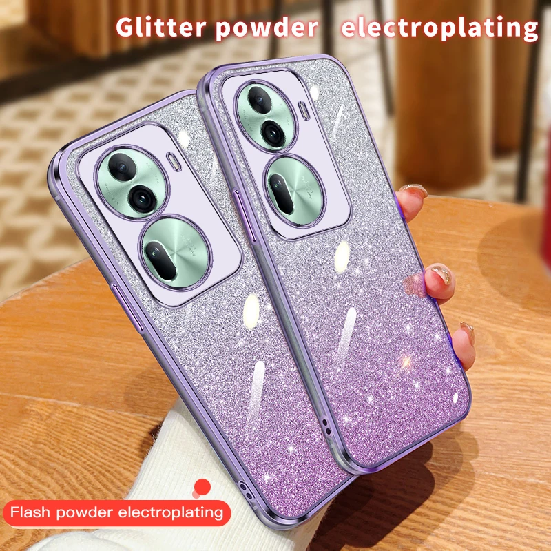 Glitter-Brilliant-Sticker-Case-For-OPPO-Reno-11-Pro-7-5G-A57-A53-10-A78 ...