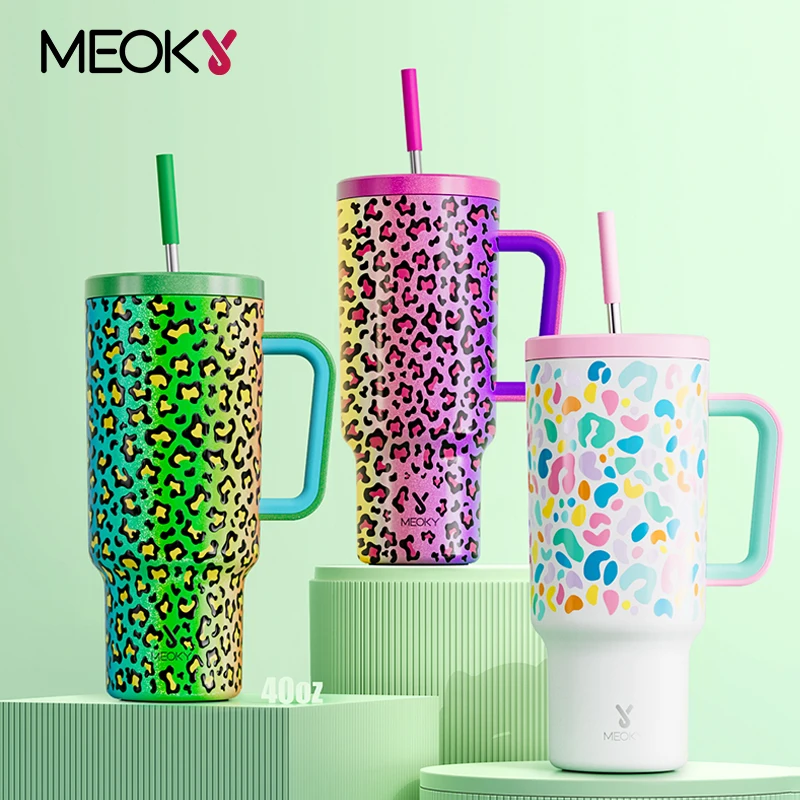Meoky-40oz-Cup-Tumbler-Straw-Cup-with-Handle-Stainless-Steel-Vacuum ...
